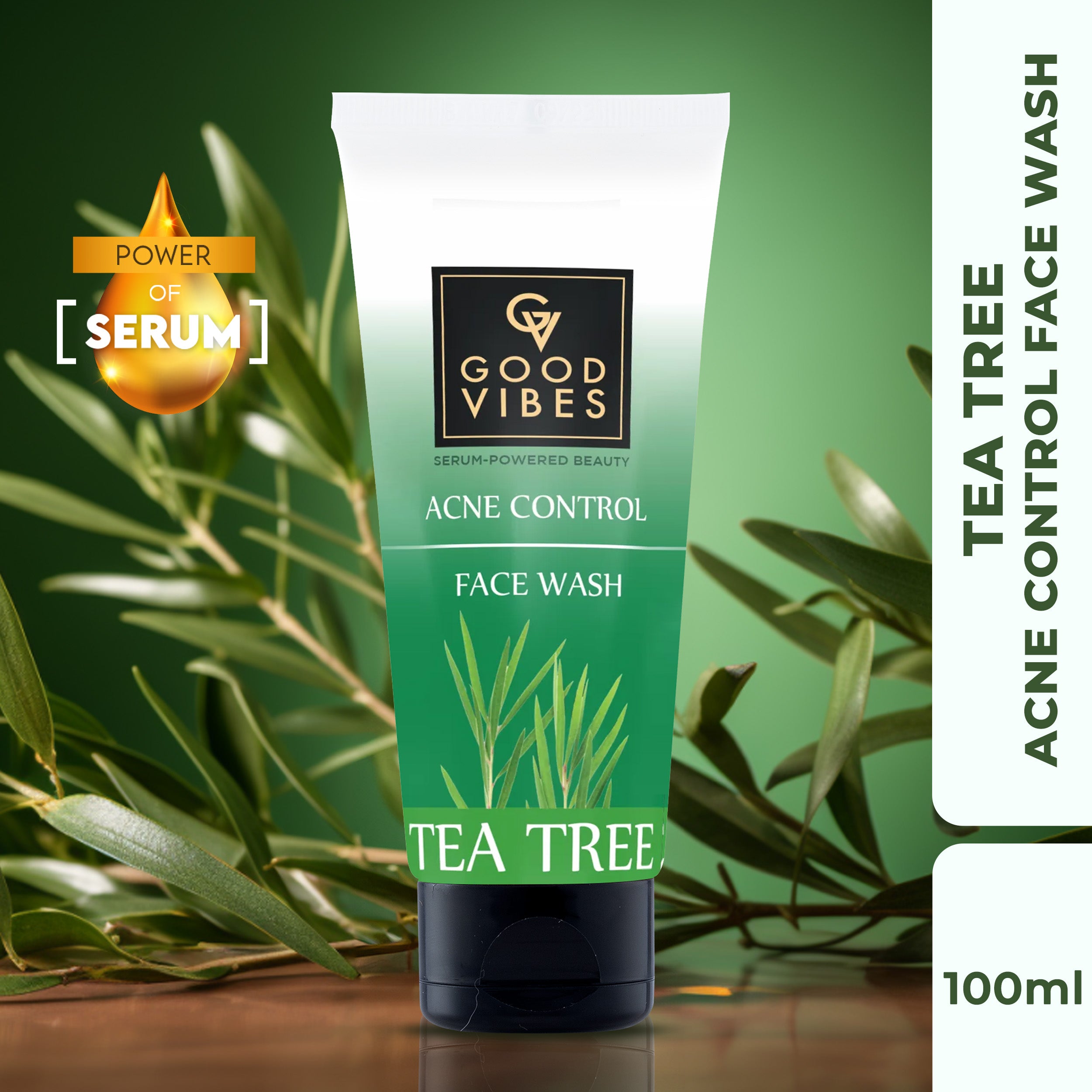 Acne Control Tea Tree Facewash (100ml) – Good Vibes