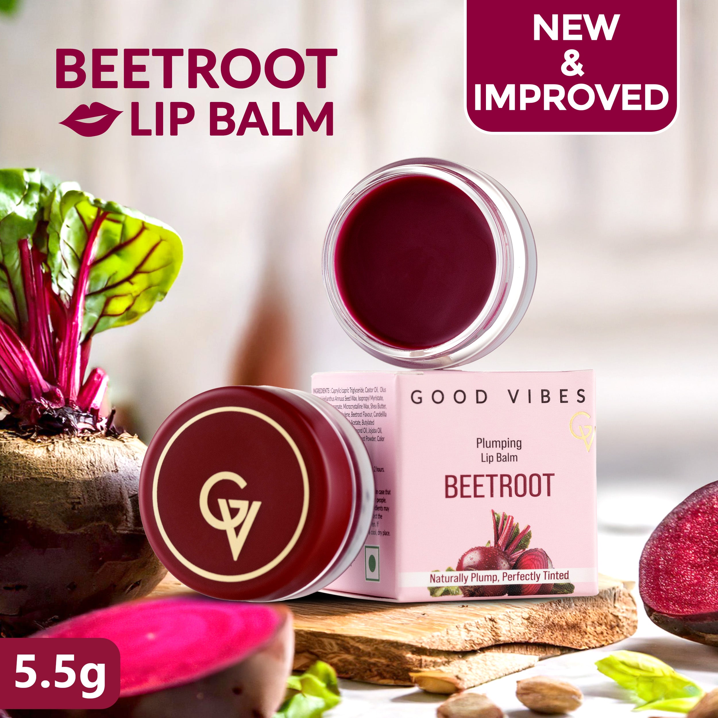 Beetroot Plumping Lip Balm – Good Vibes