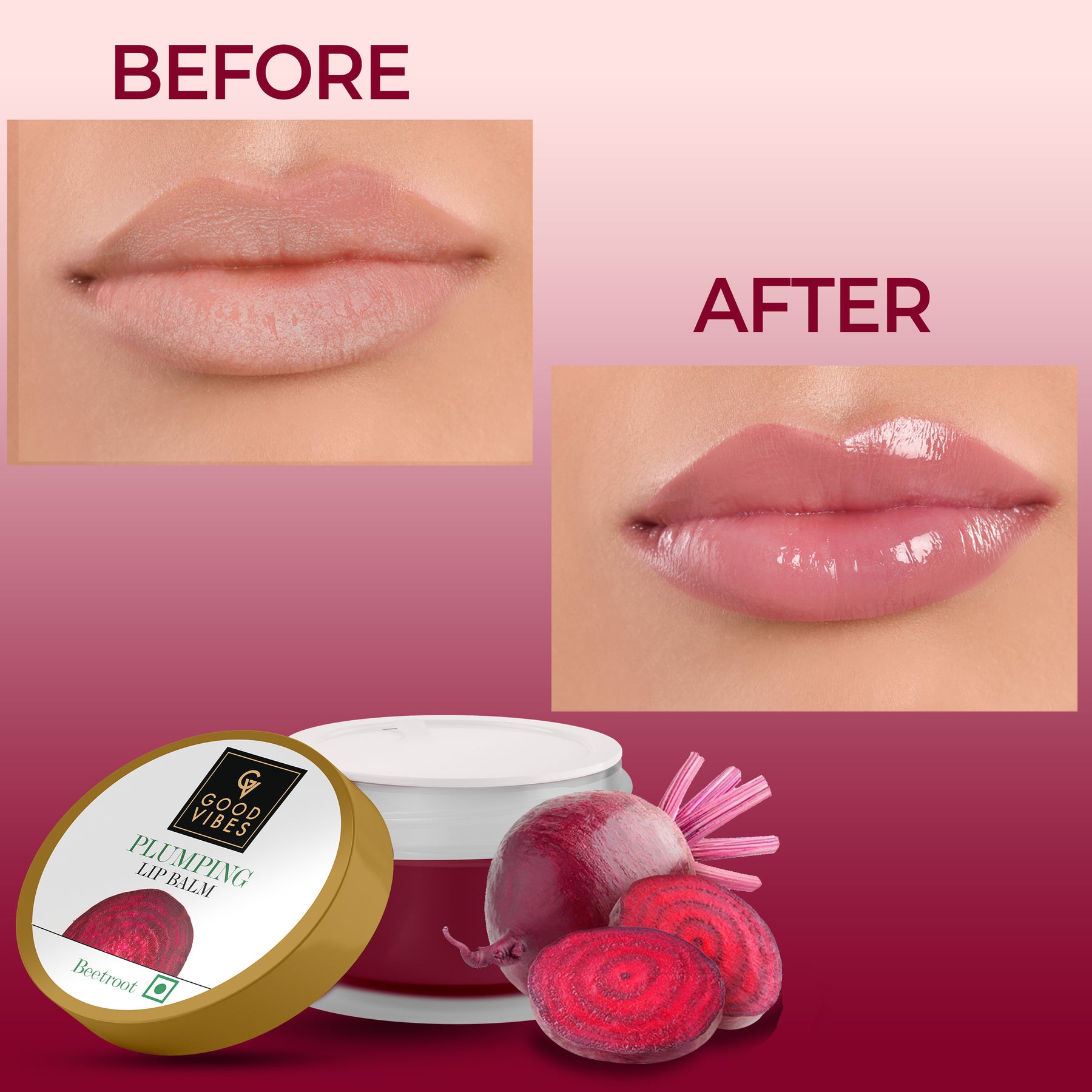 Beetroot Plumping Lip Balm – Good Vibes