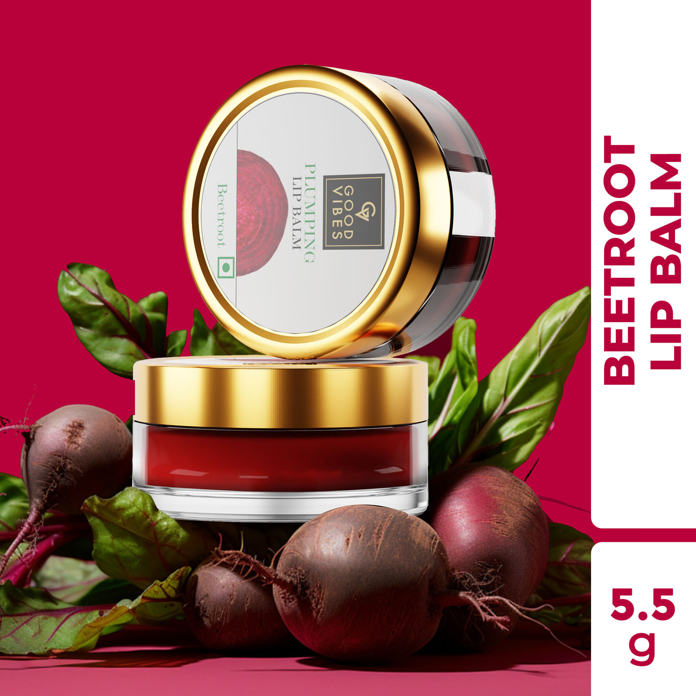 Beetroot Plumping Lip Balm – Good Vibes