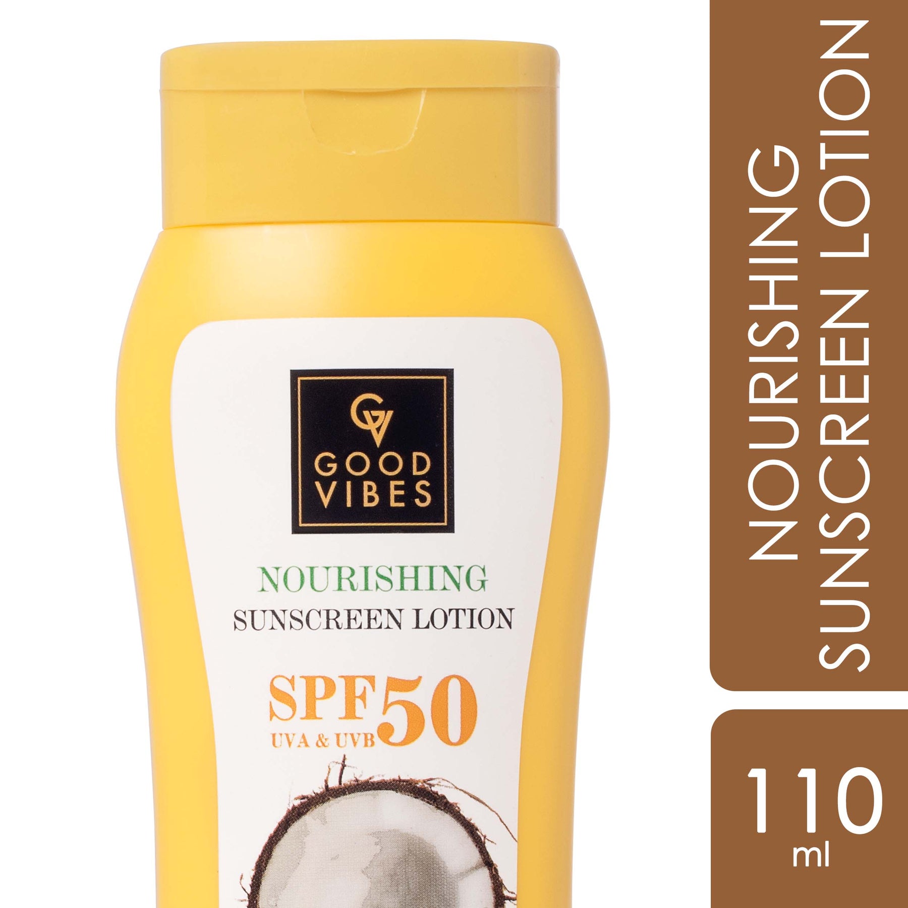 Coconut Nourishing Sunscreen Lotion SPF 50, With Lime & Rosemary Leaf ...