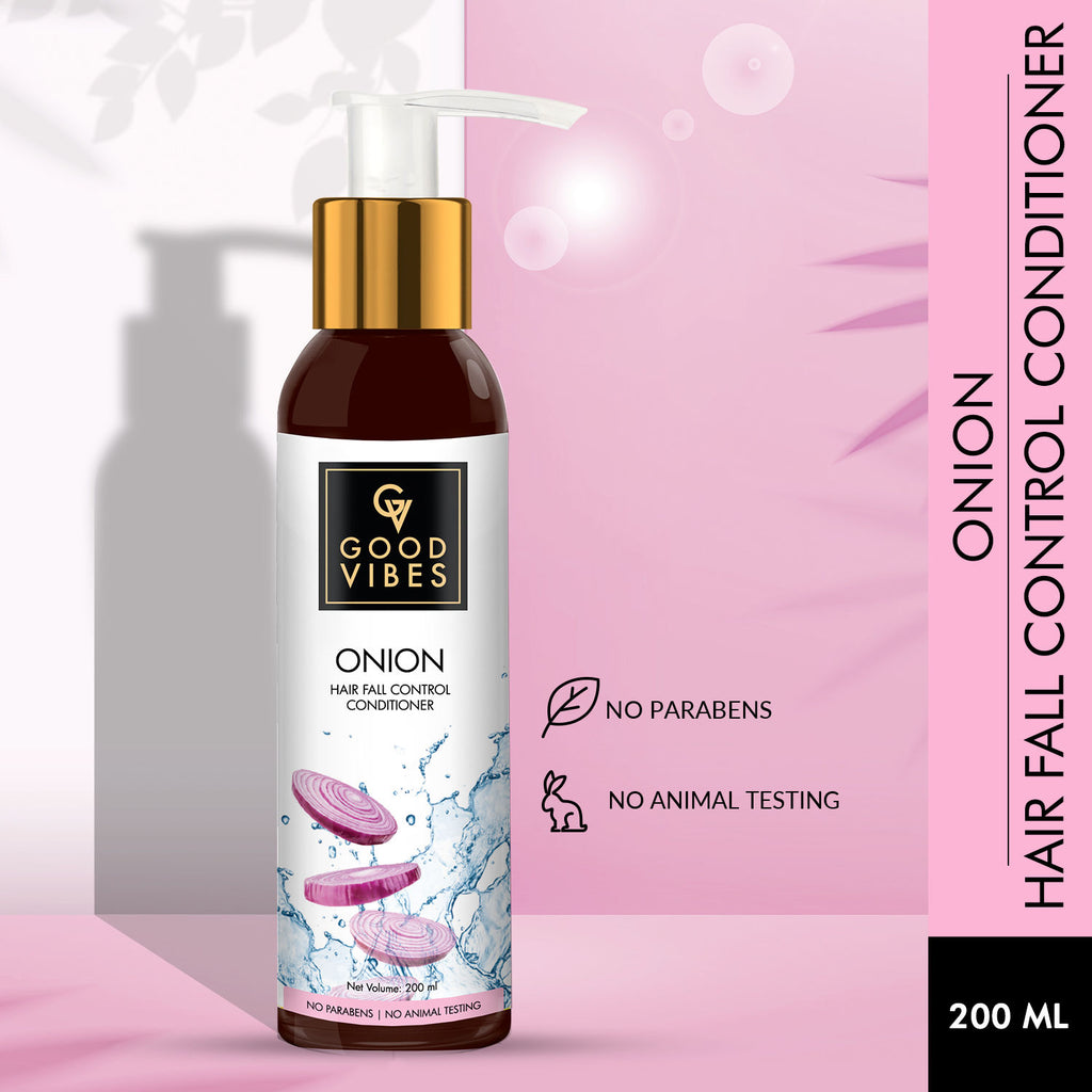 Buy Good Vibes Onion Hair Fall Control Conditioner 200ml