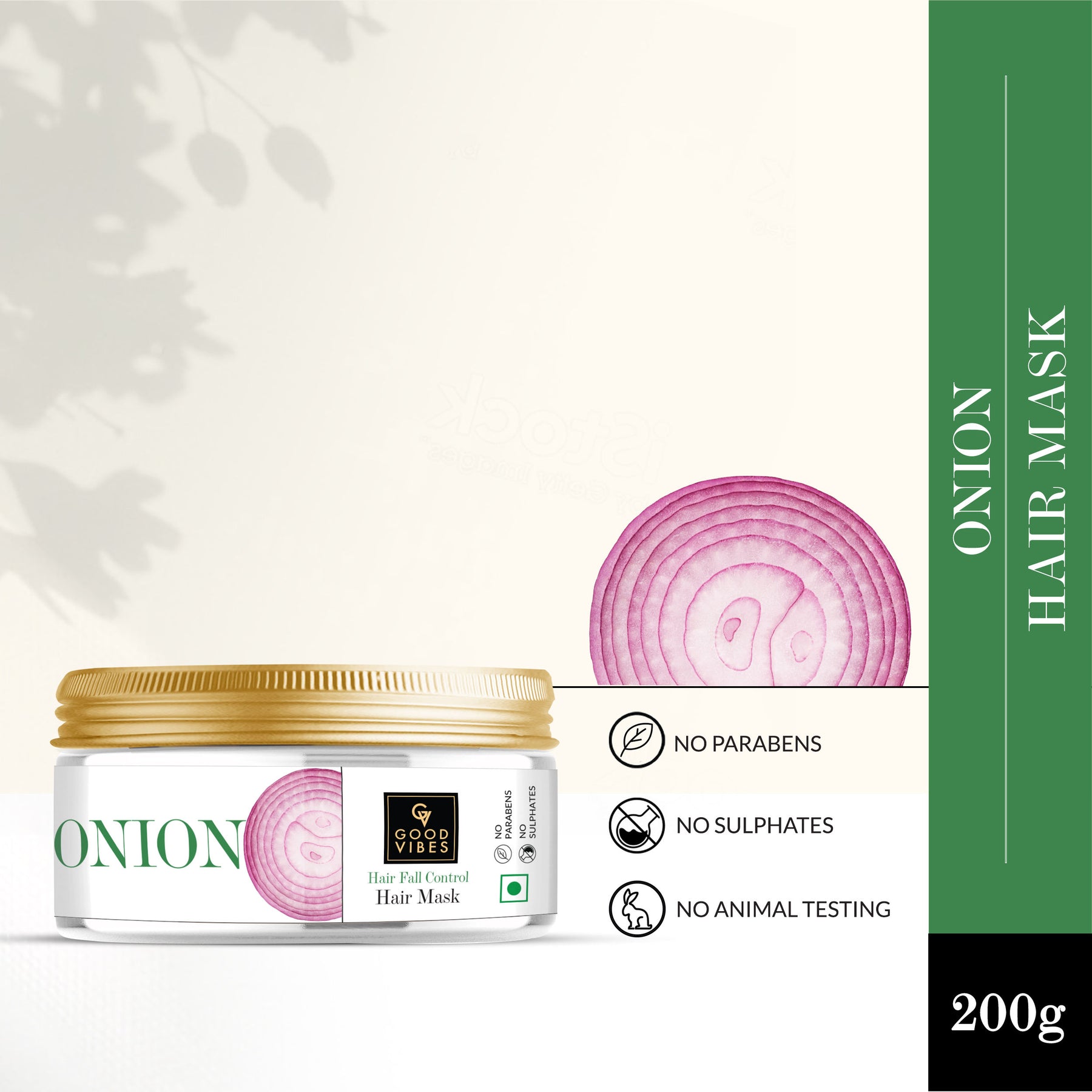 Onion Hair Fall Control Hair Mask – Good Vibes