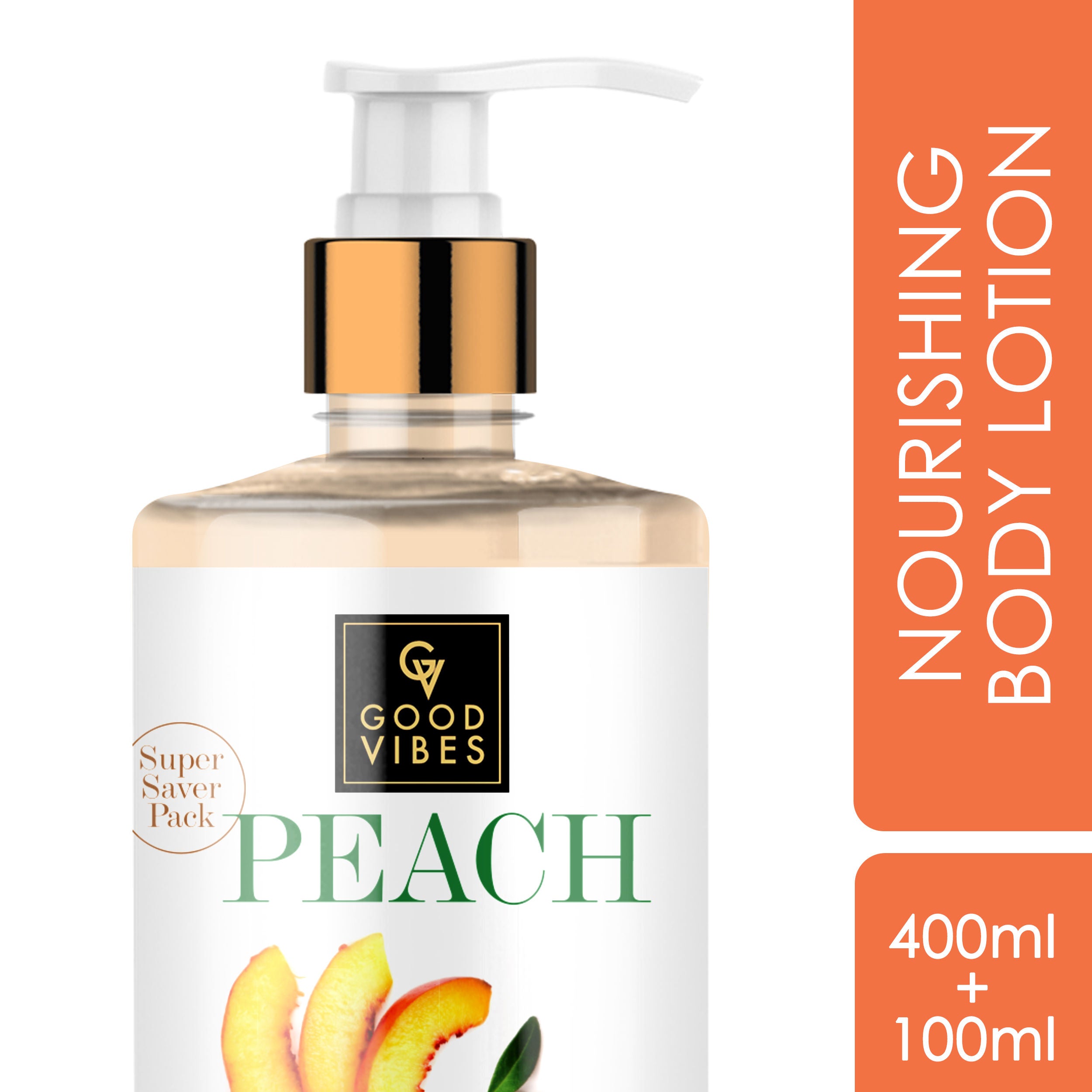 Buy Good Vibes Peach Nourishing Body Lotion (400ml + 100 ml free)