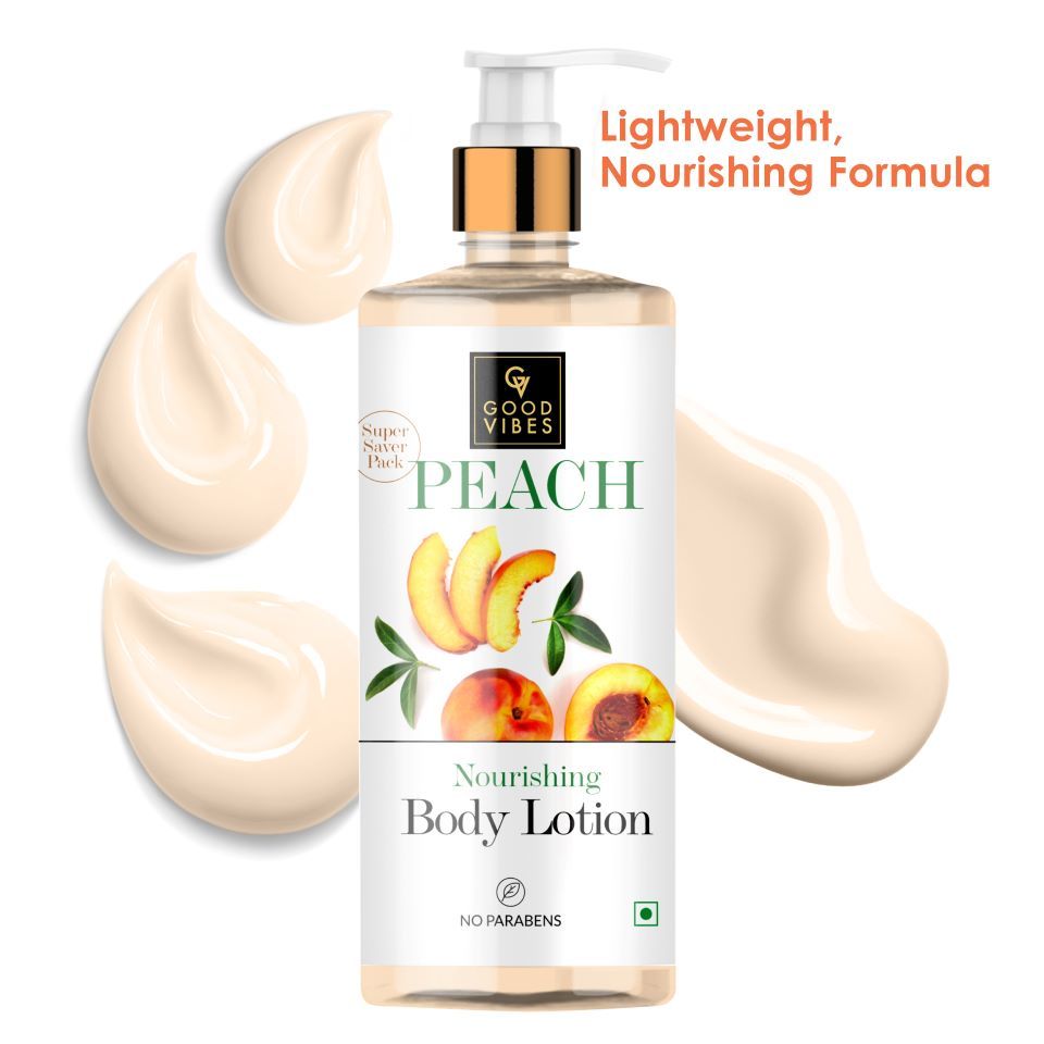 Buy Good Vibes Peach Nourishing Body Lotion (400ml + 100 ml free)
