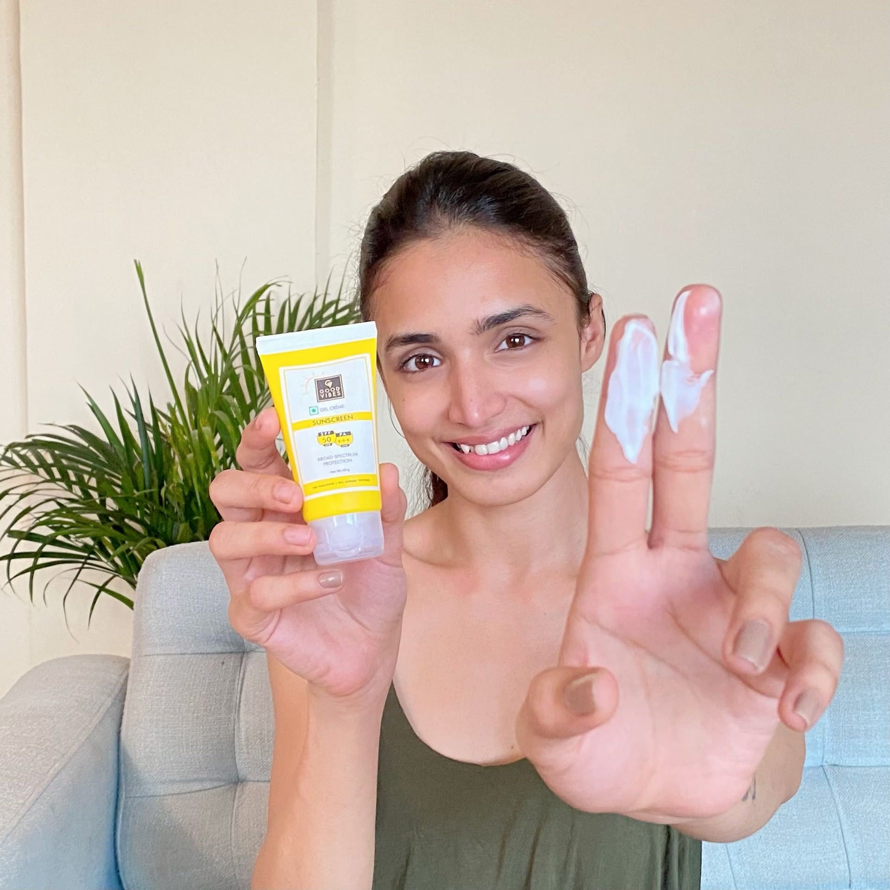 Buy Good Vibes SPF 50 PA +++ UVA & UVB Protection Broad Spectrum Gel ...