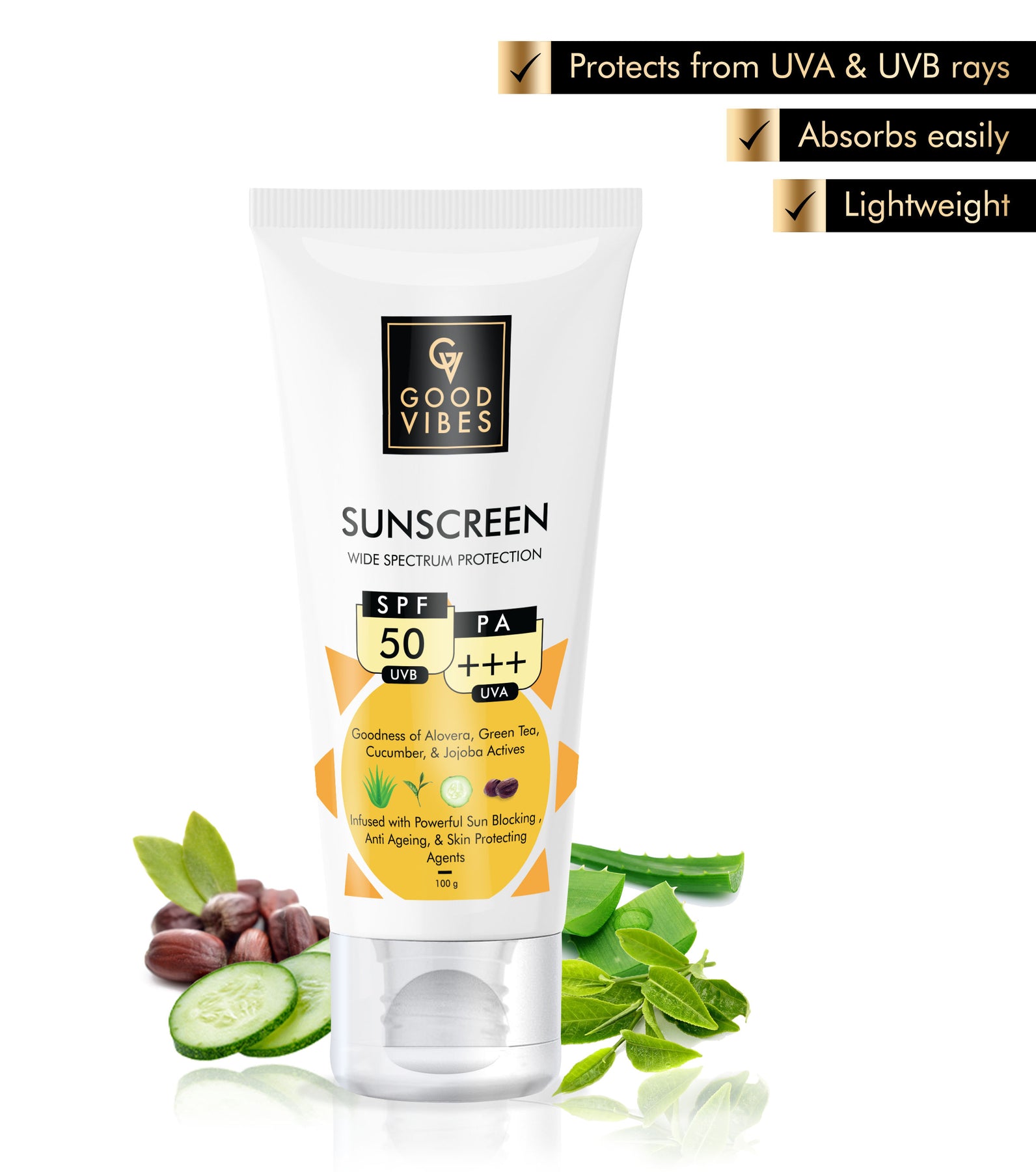 Wide Spectrum Protection Sunscreen with SPF 50 – Good Vibes